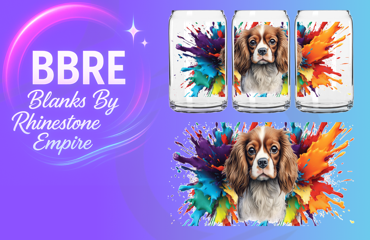 bold Dog 16 OZ Wrap | UV-DTF Printed Transfer – Blanks By Rhinestone Empire