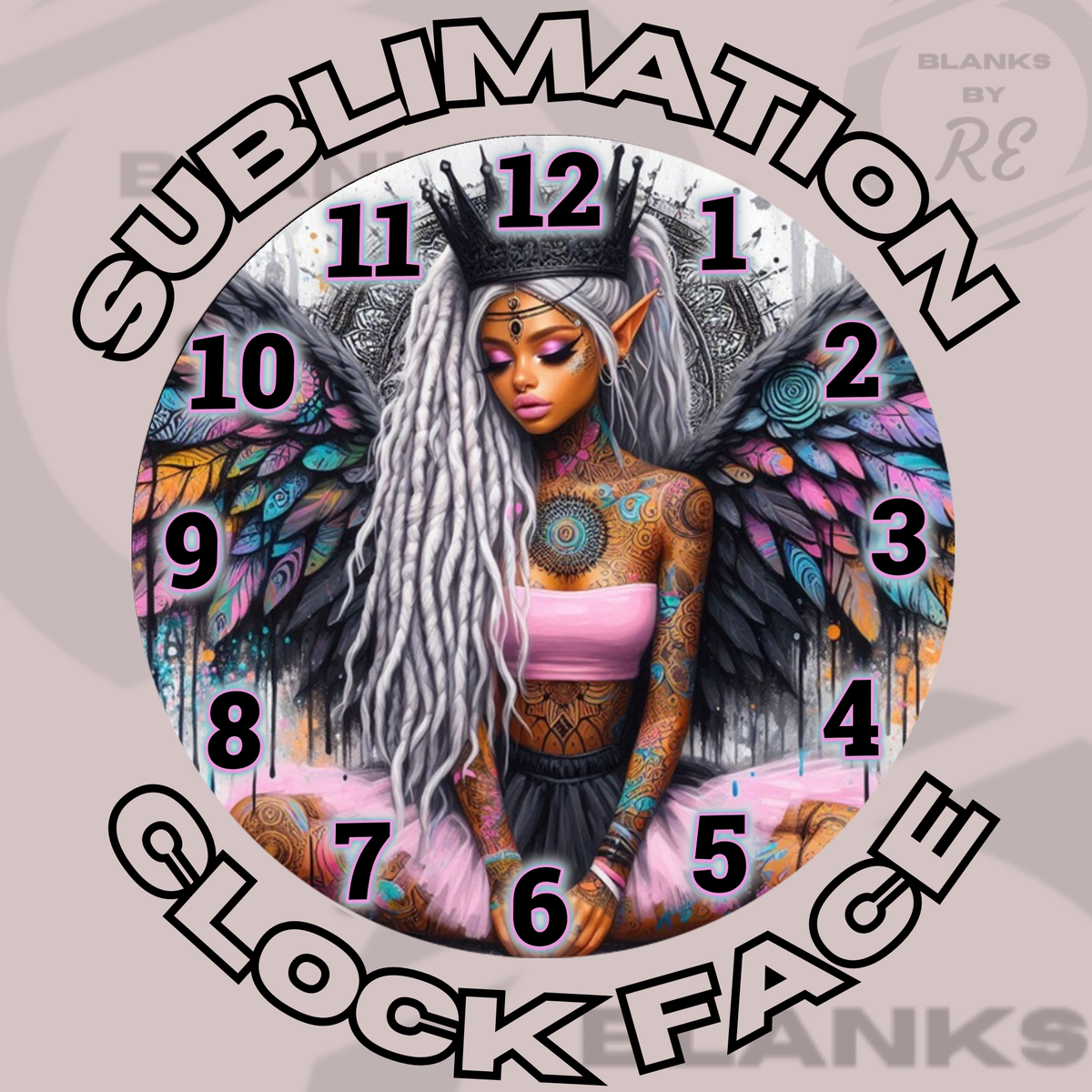 14 Sublimation Clock Face – Blanks By Rhinestone Empire