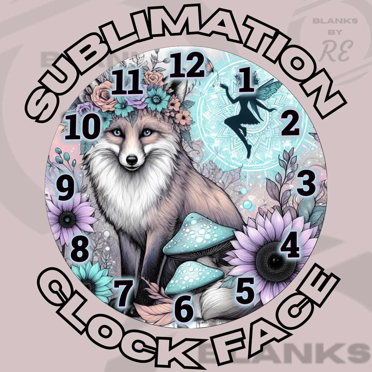 28 Sublimation Clock Face – Blanks By Rhinestone Empire