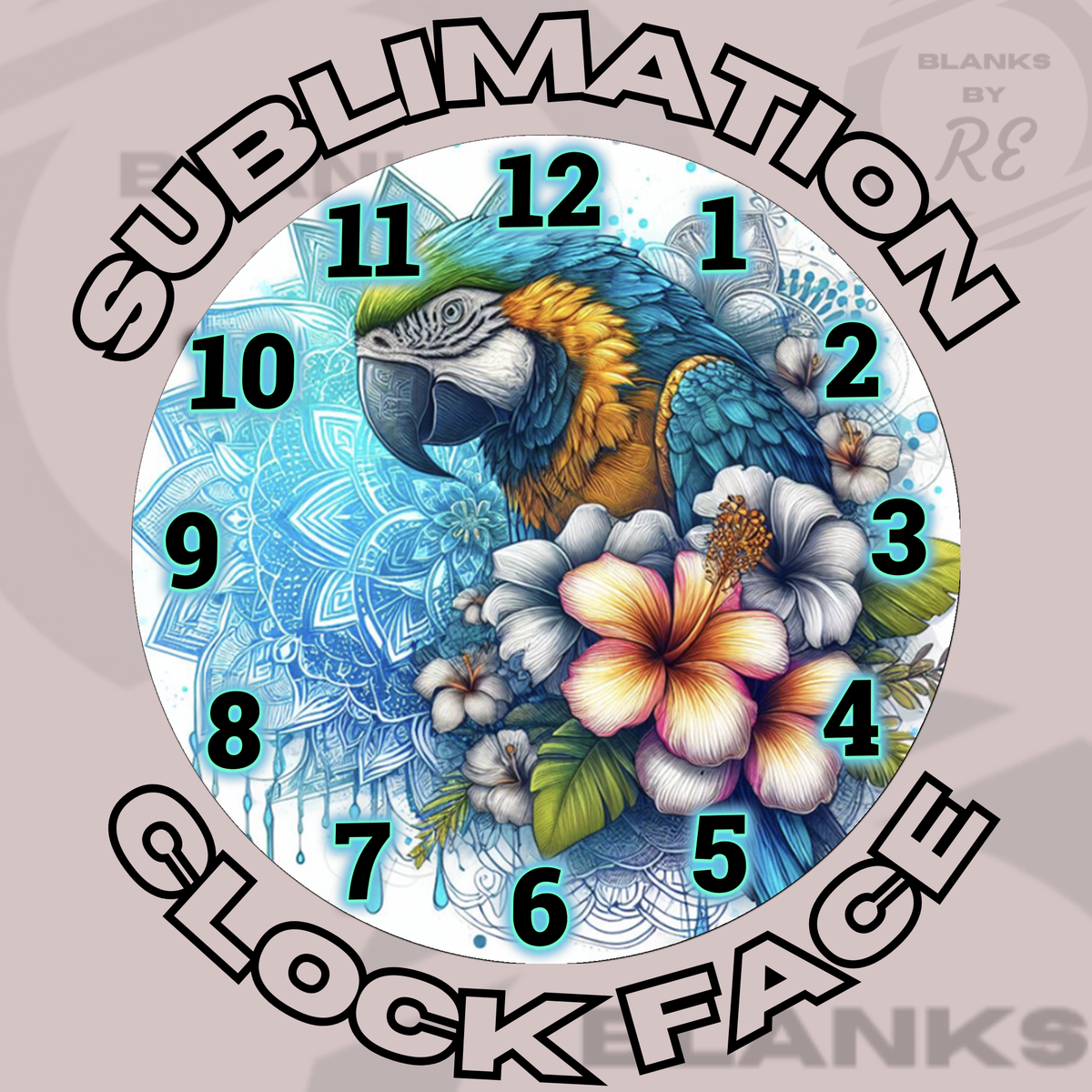 29 Sublimation Clock Face – Blanks By Rhinestone Empire