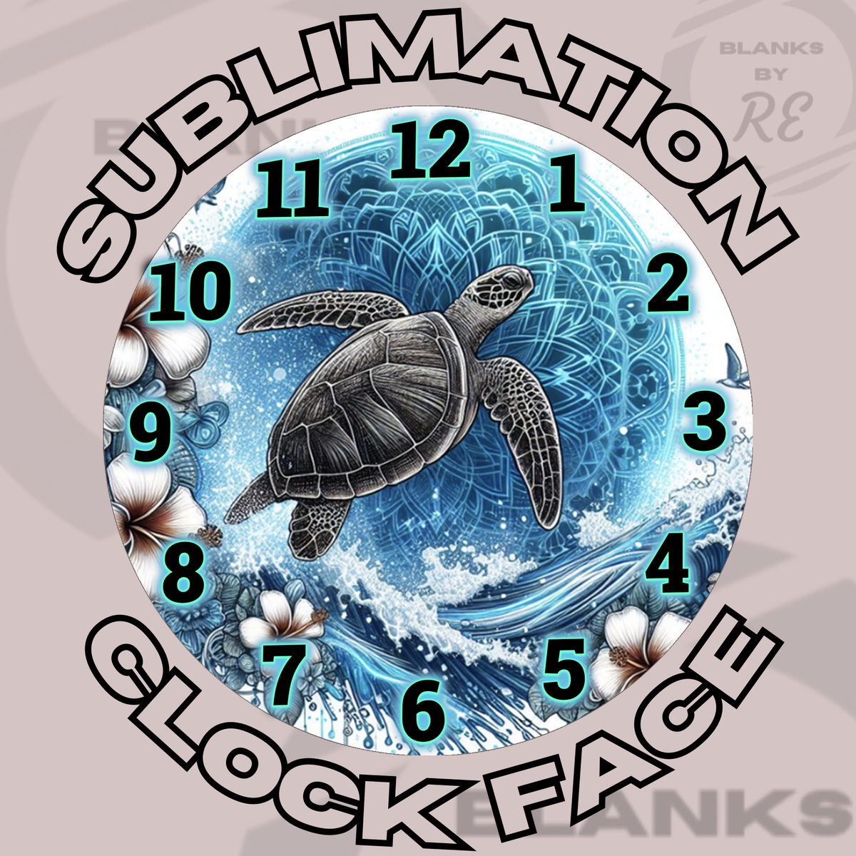 30 Sublimation Clock Face – Blanks By Rhinestone Empire
