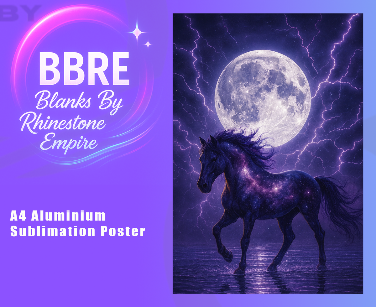 detailed Horse Sublimation Poster Design | Printed Transfer – Blanks By ...
