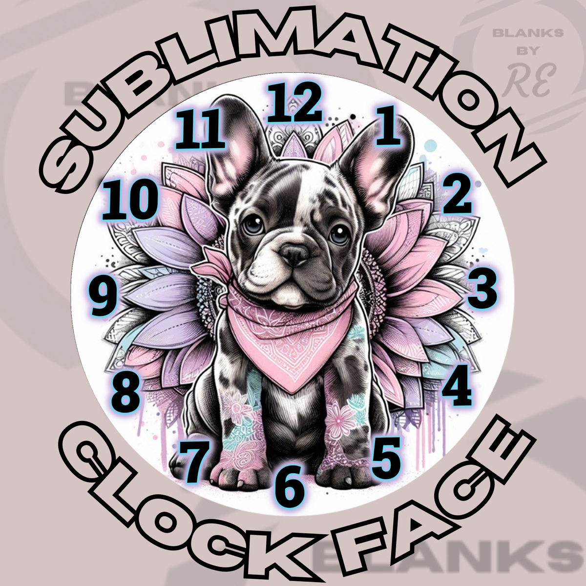 8 Sublimation Clock Face – Blanks By Rhinestone Empire